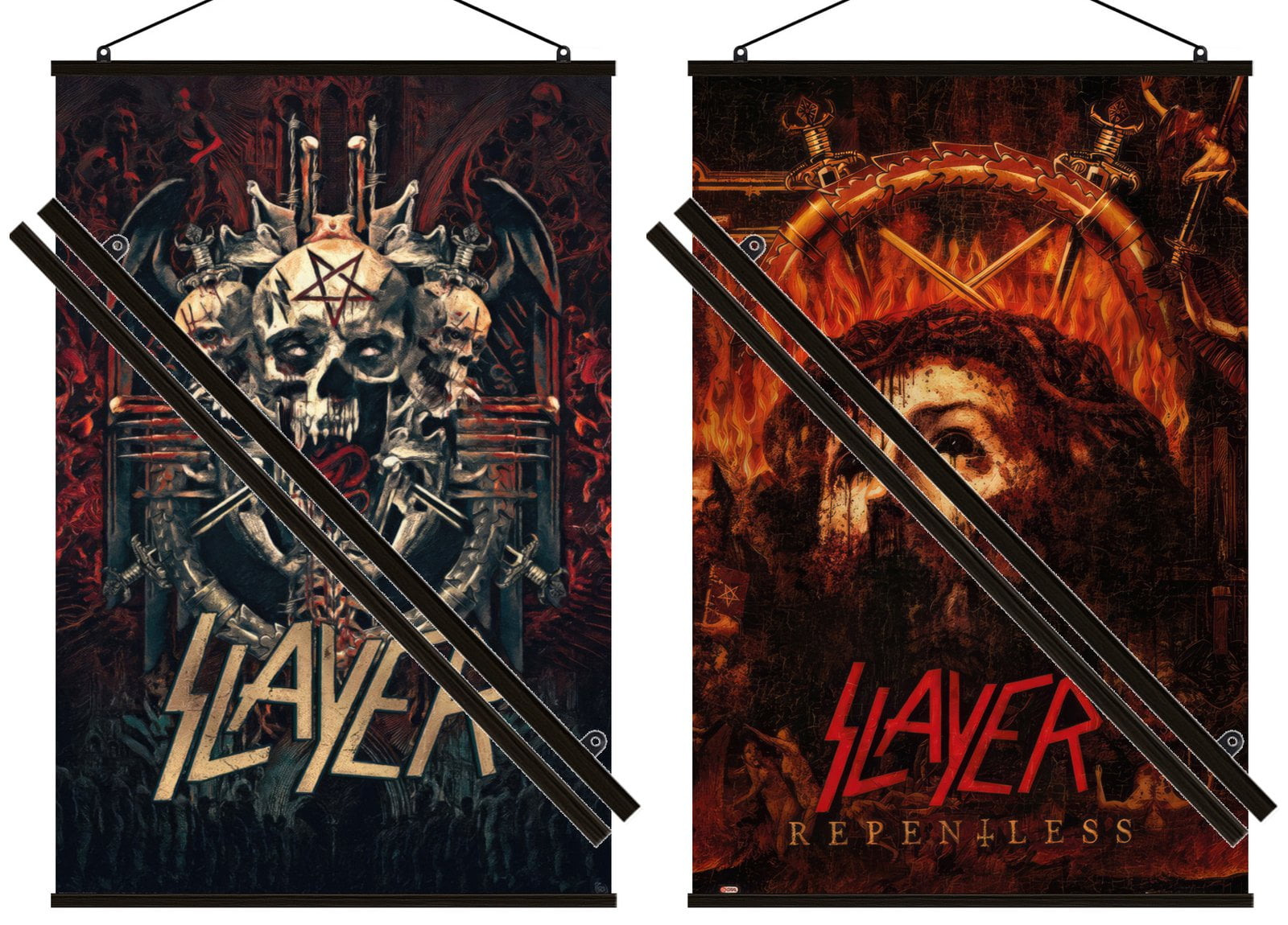 Slayer - 2 Piece Music Poster Set (Skullgram & Repentless) (Size: 24" x ...