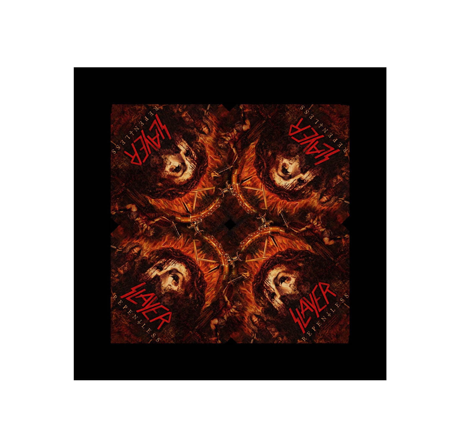 Slayer Bandana Repentless Band Logo new Official Black 21in x 21in ...