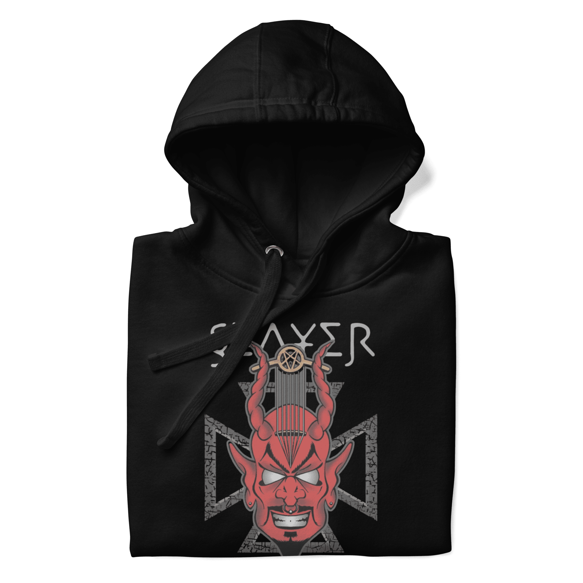 Slayer Devil's Horns Vintage Hoodie - Walmart.com