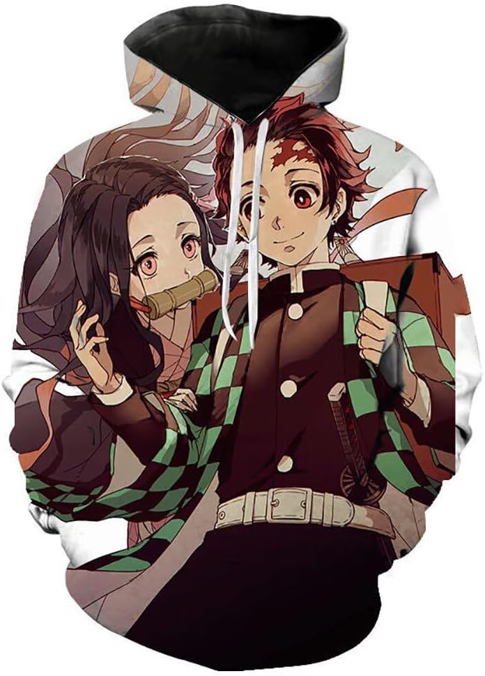 Slayer Hoodie Kimetsu no Yaiba 3D Printed Anime Hooded Sweatshirt ...