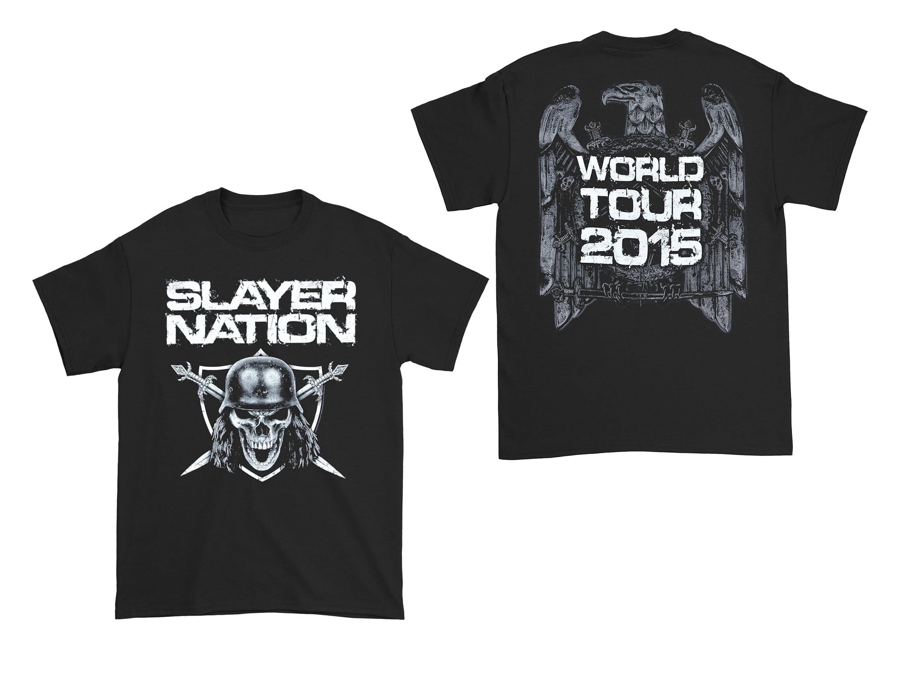 Slayer Men's Slayer Nation 2015 World Tour T-Shirt Black Large ...