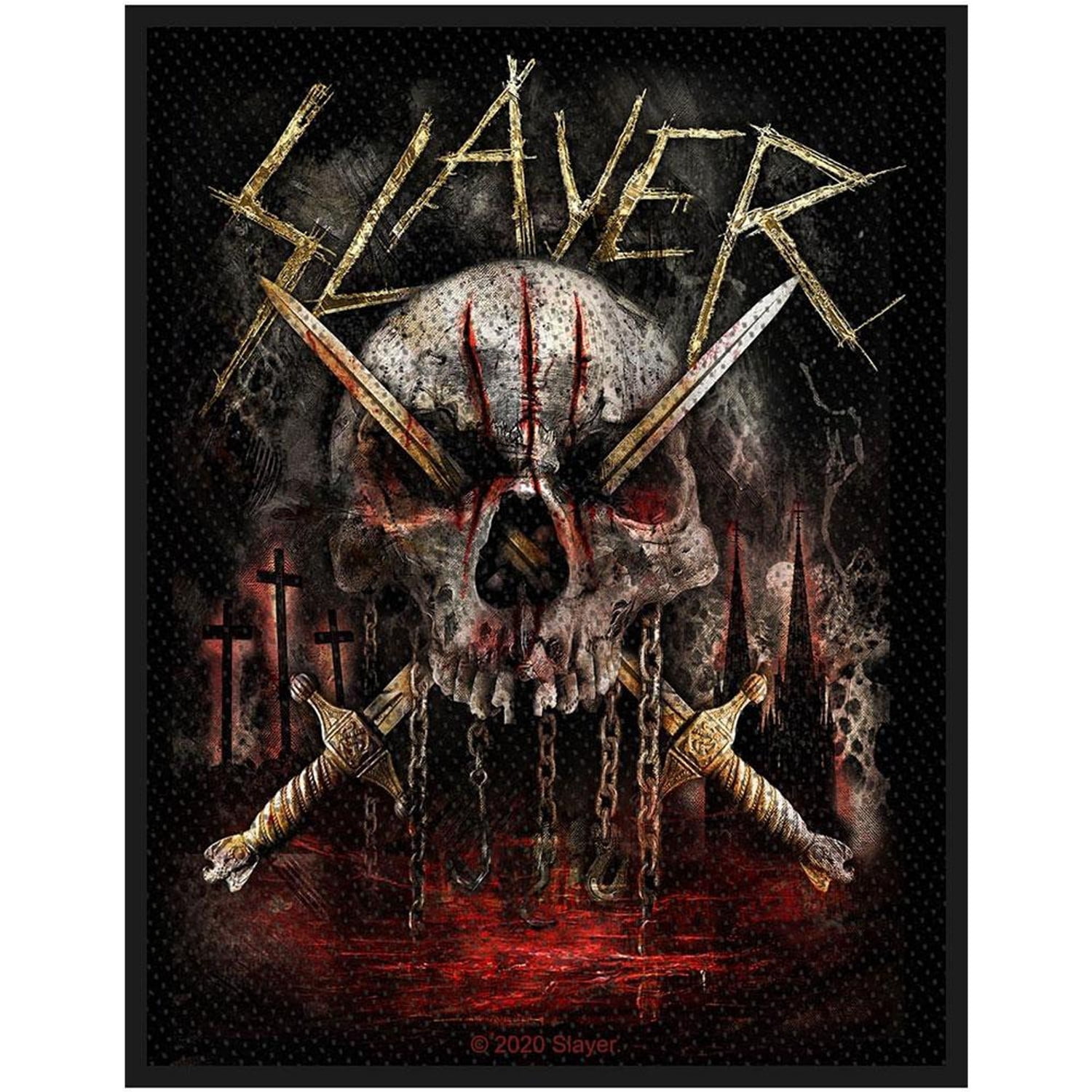Slayer Skull & Swords Patch - Walmart.com