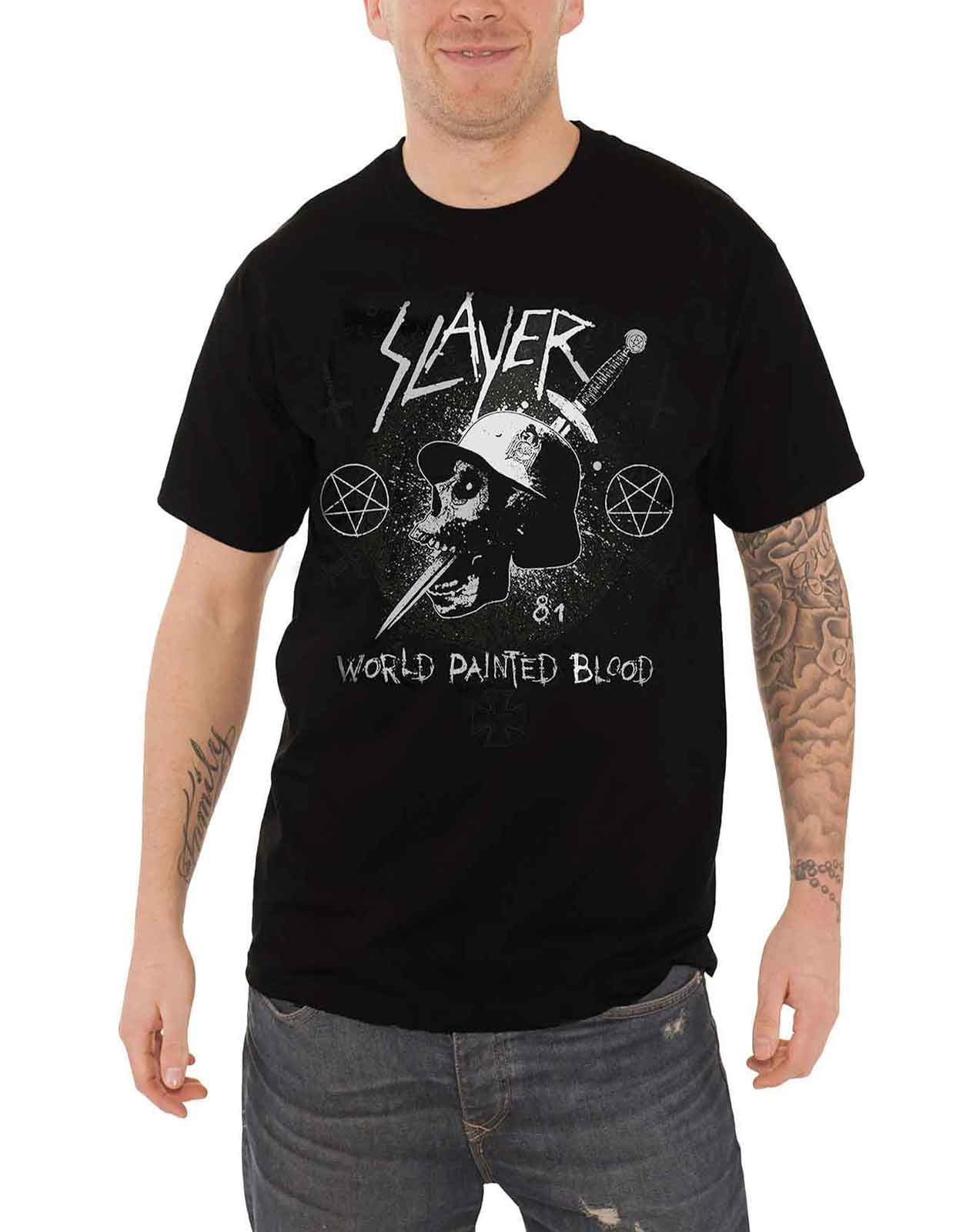 Slayer World Painted Blood 81 T Shirt - Walmart.com
