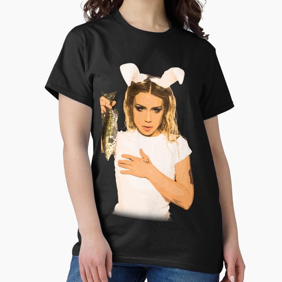 Slayyyter Bunny Ears Electro Pop Singer Music Graphic T-Shirt - Walmart.com