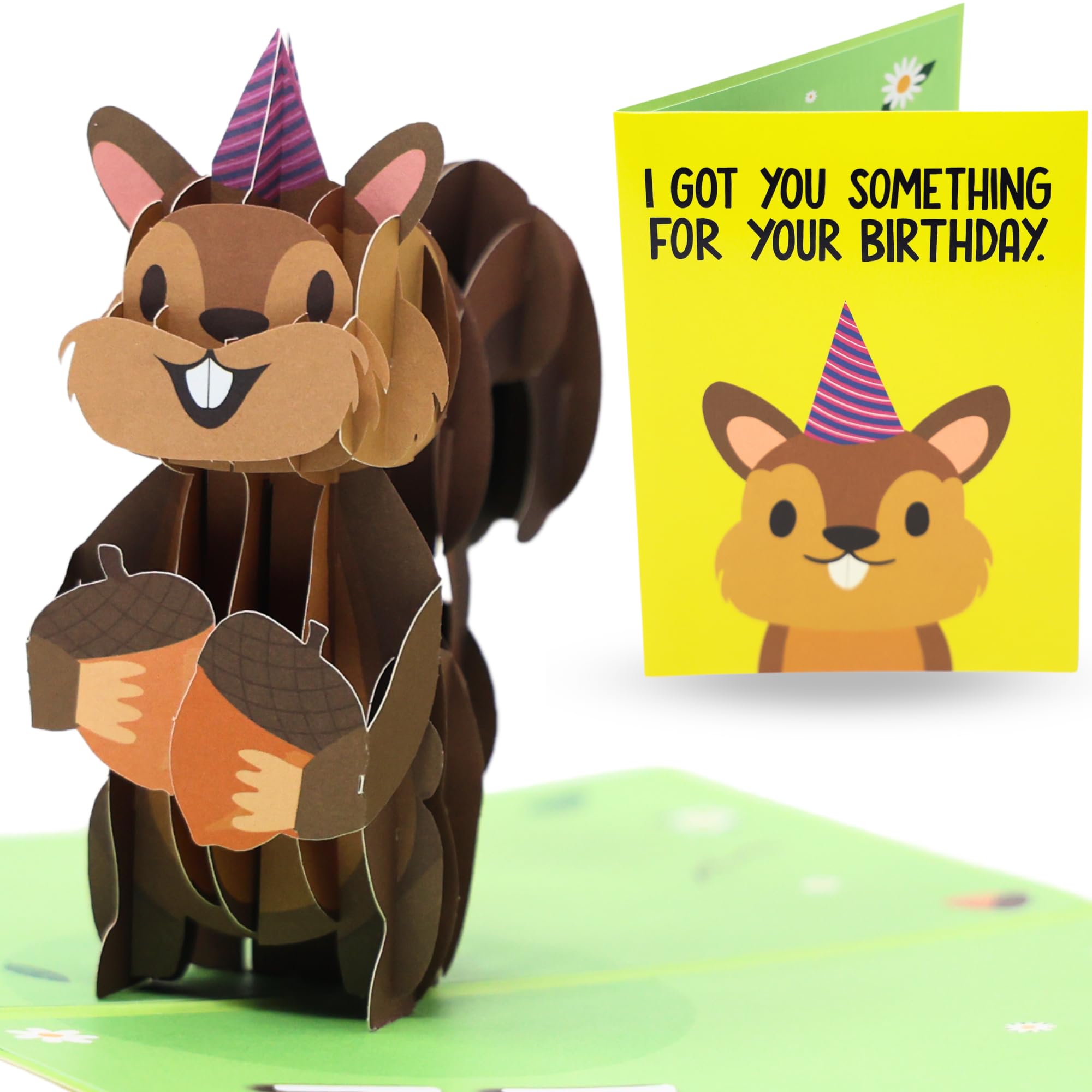 Sleazy Greetings Squirrel Pop Up Birthday Card | Funny Birthday Card for Men Women | Squirrel 3D ...
