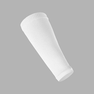 White Seamless Forearm Sleeve with Grip - Walmart.com