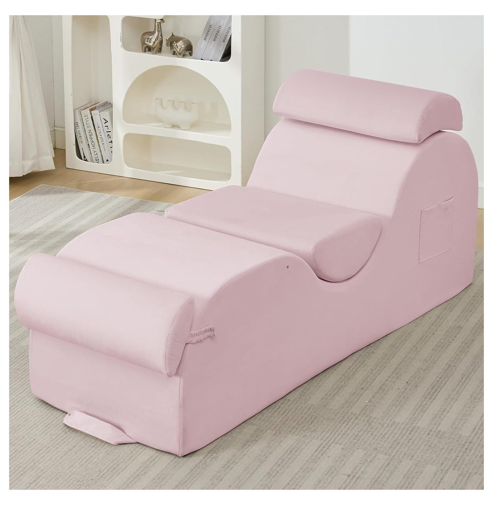 Sleek Chaise Lounge Chair for Yoga/Exercise, Yoga Chaise/Lounger Indoor ...