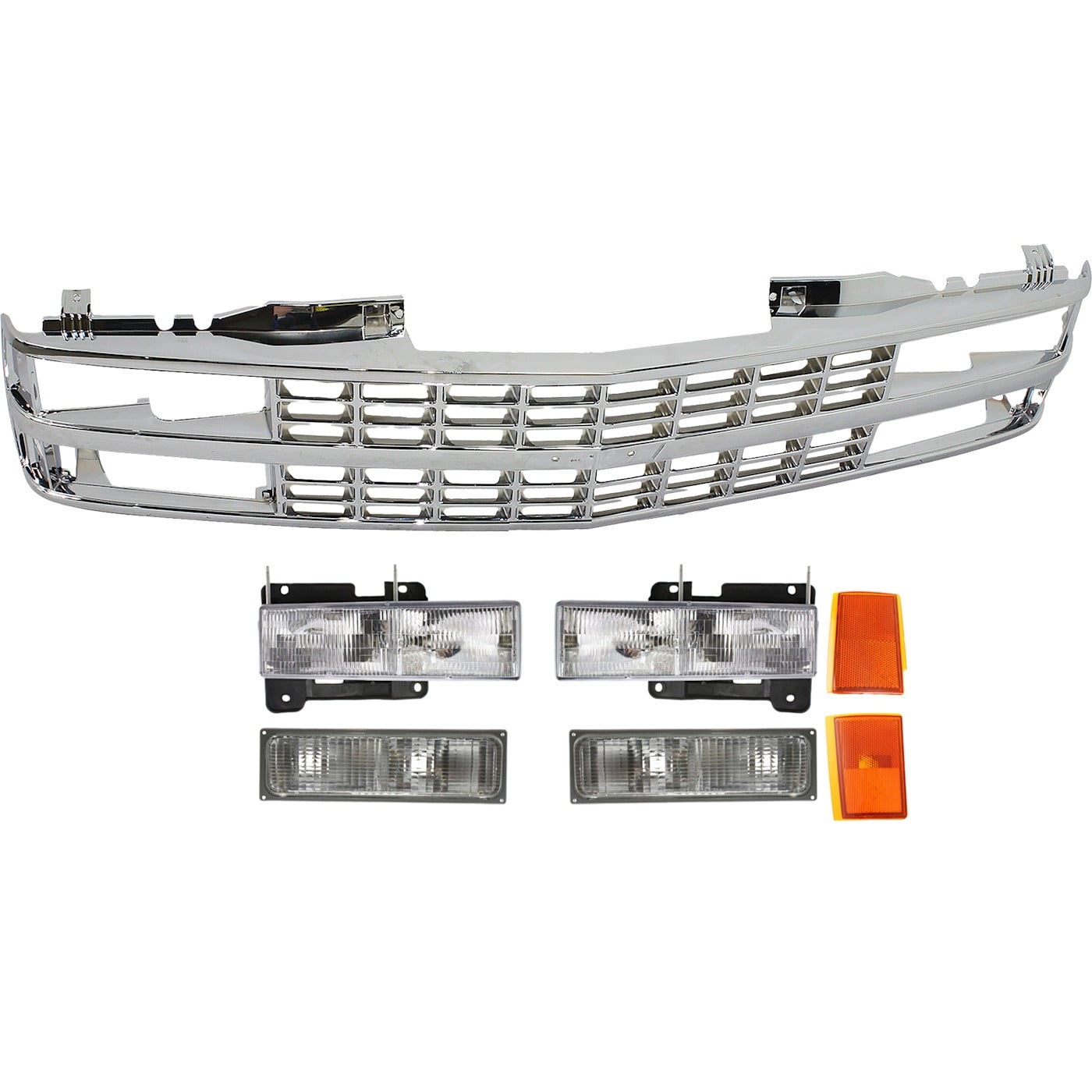 Sleek Chrome 1990-93 for C1500 for K1500 Grille Assembly Kit for ...