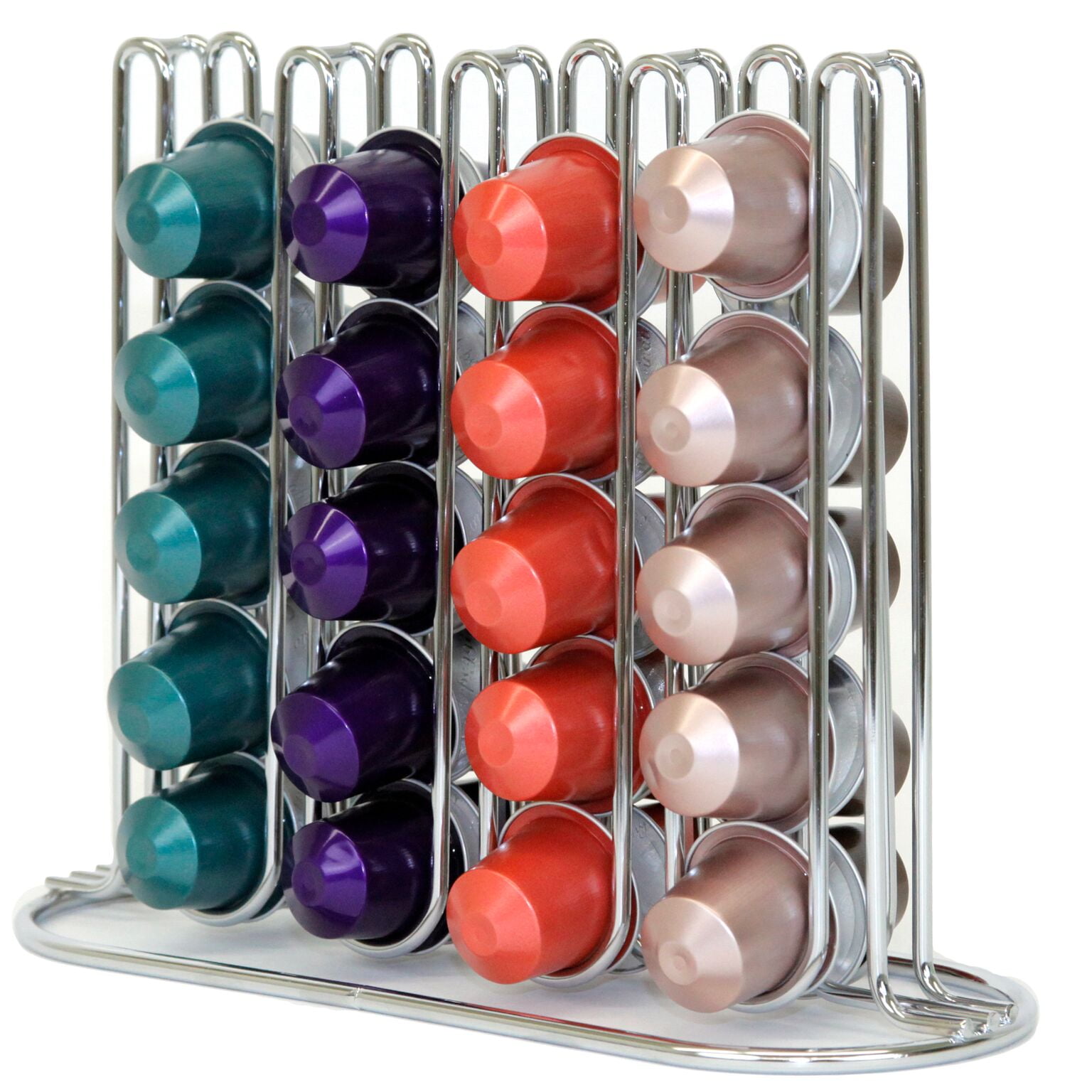 Sleek Coffee Pod Holder and Organizer for 40 Coffee Pods for Nespresso ...
