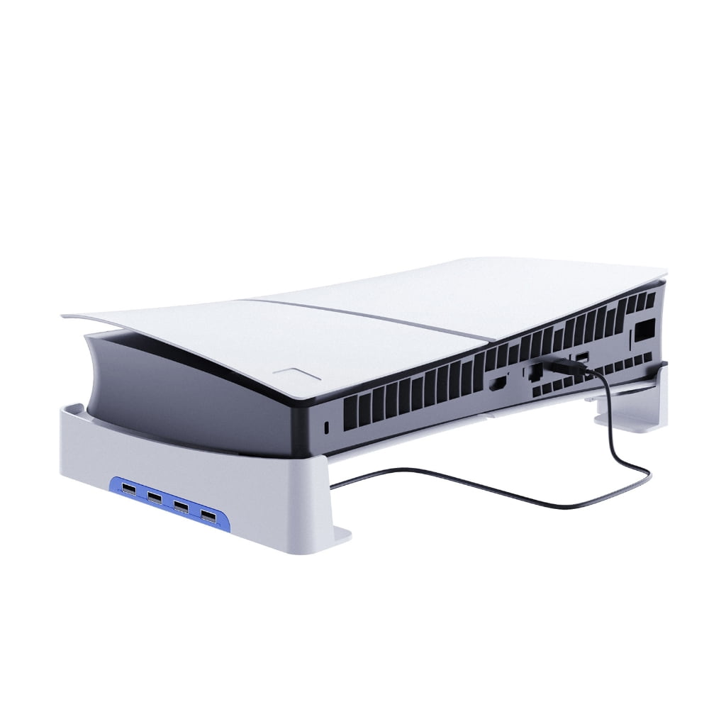 Sleek Console Stand with 4 Port USB Hub Horizontal Stand Gaming Part ...