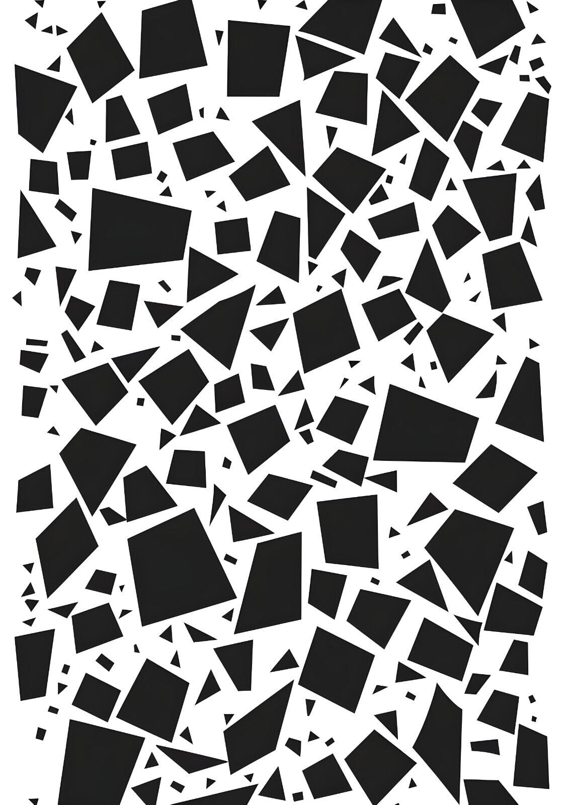 Sleek Dark Modern Art Poster 24 x 36 Abstract Black and Grey Design ...