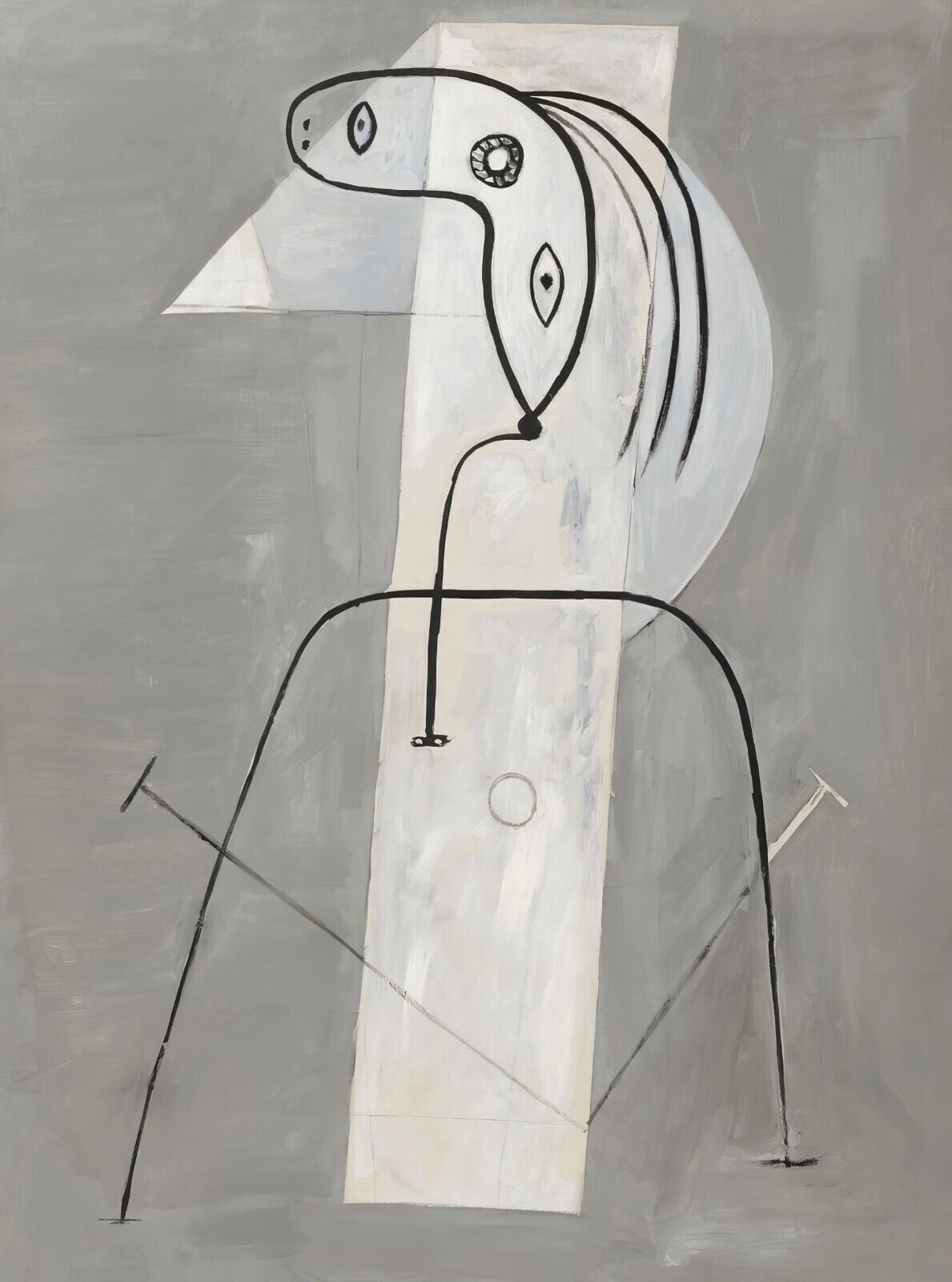 Sleek Dark Modern Art Poster 24 x 36 Abstract Black and Grey Minimalist ...