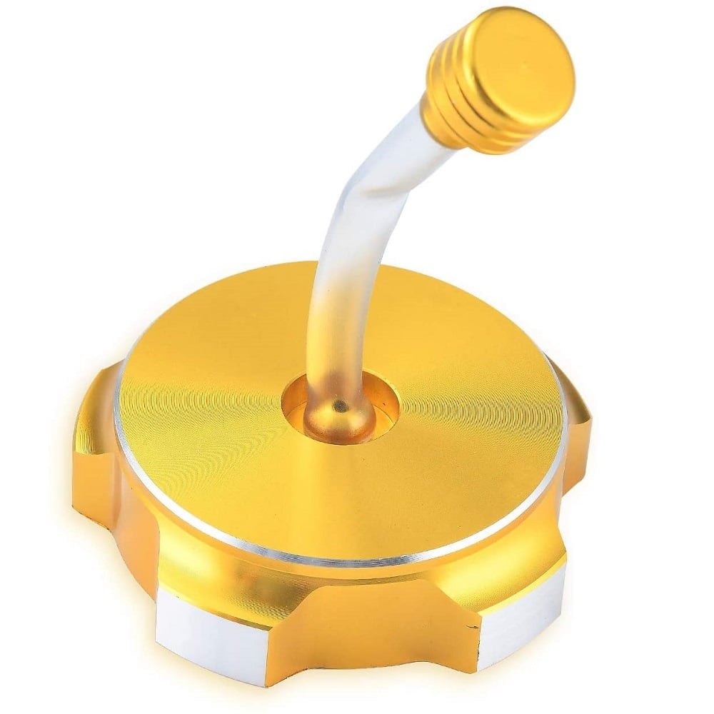 Sleek Gold Motorcycle Gas Fuel Tank Cap with Breather Valve For 50cc ...