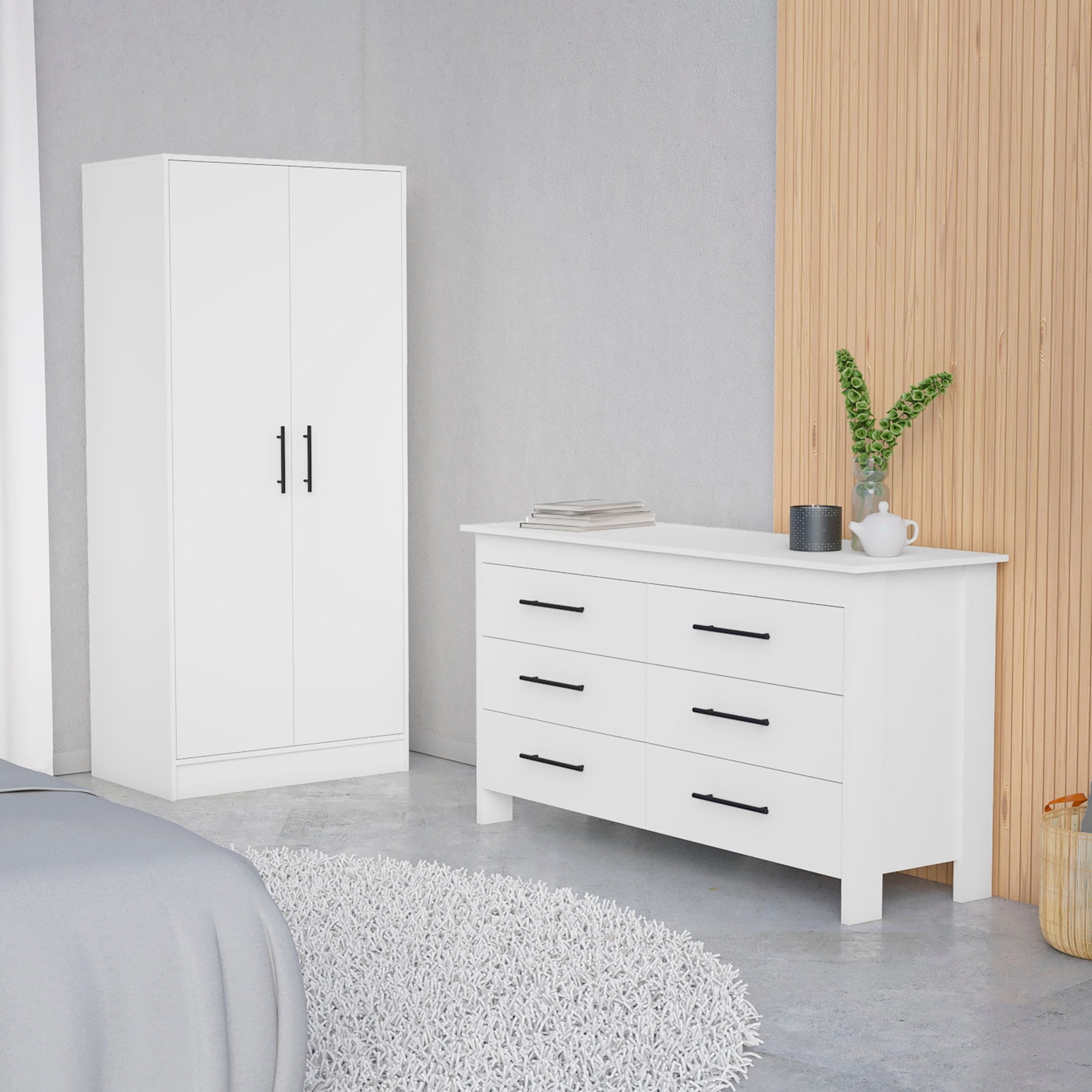 Sleek Handles Design / Bedroom Furniture / Enhance Aesthetics - Walmart.com