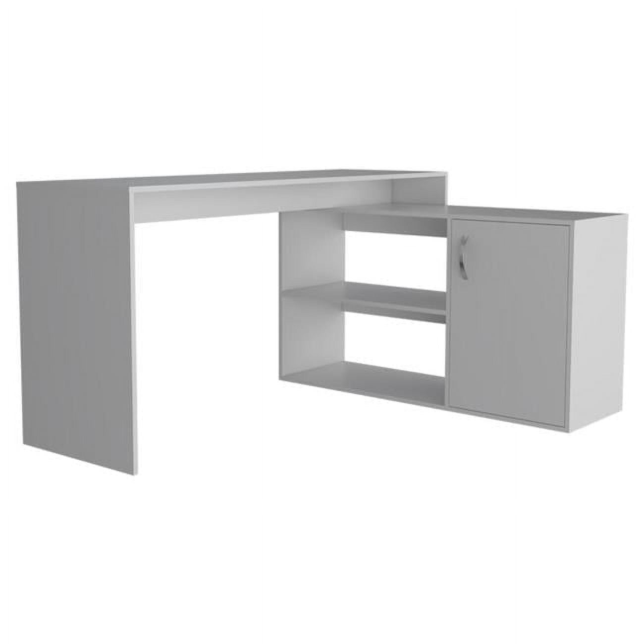 Sleek L Shape Office Desk, White - Walmart.com