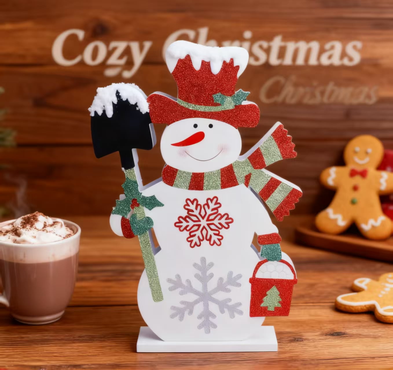 Sleek Santa Hearth Decor Banner – Elegant Holiday Touch for Your ...