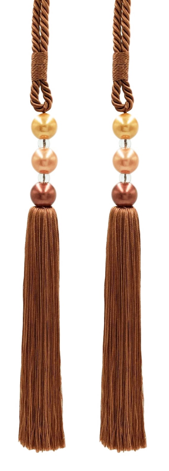 DECOPRO Sleek and Silky Curtain & Drapery Tassel Tieback with ...