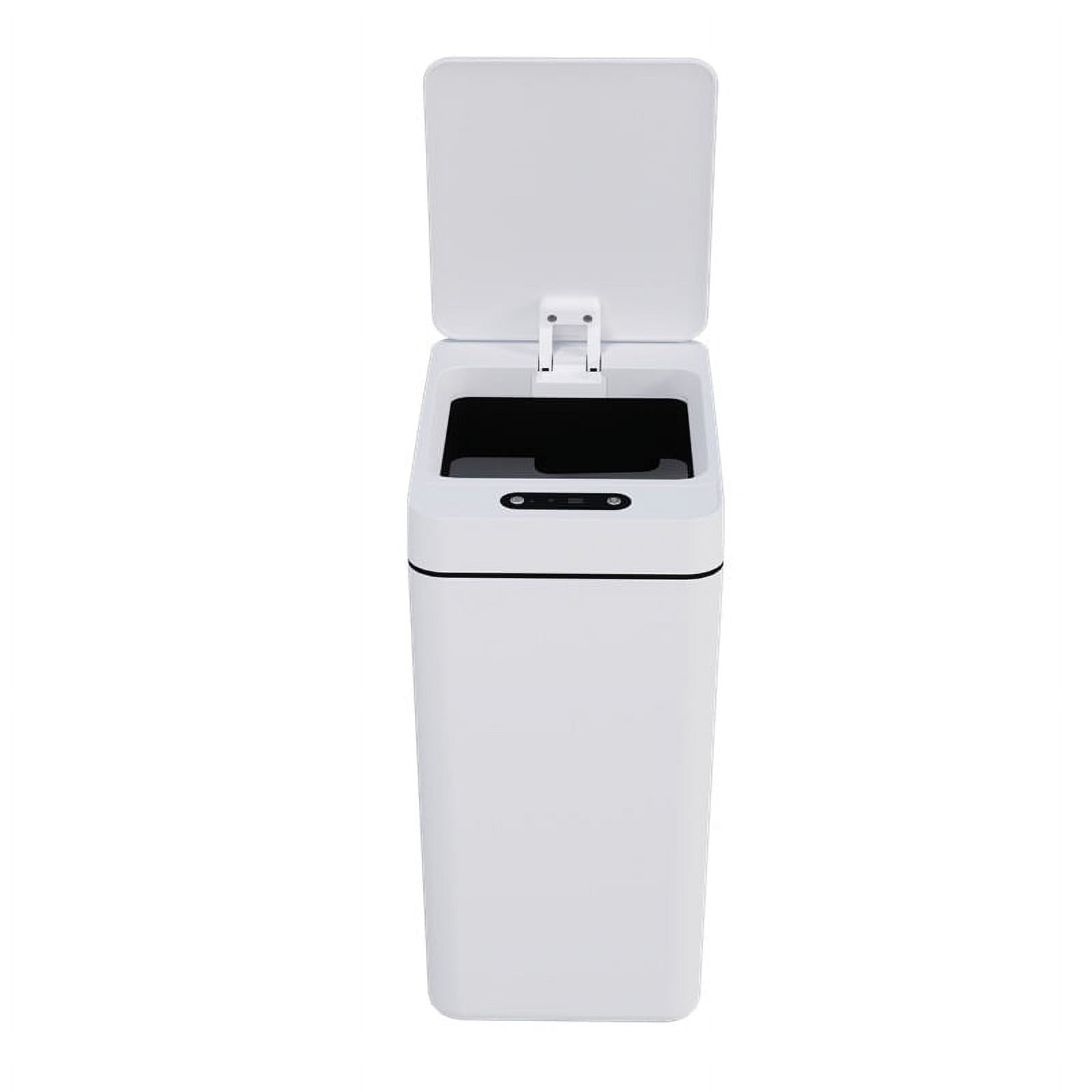 Sleek Smart Sensor-Activated Narrow Trash Bin: Ideal for Small Bathroom ...