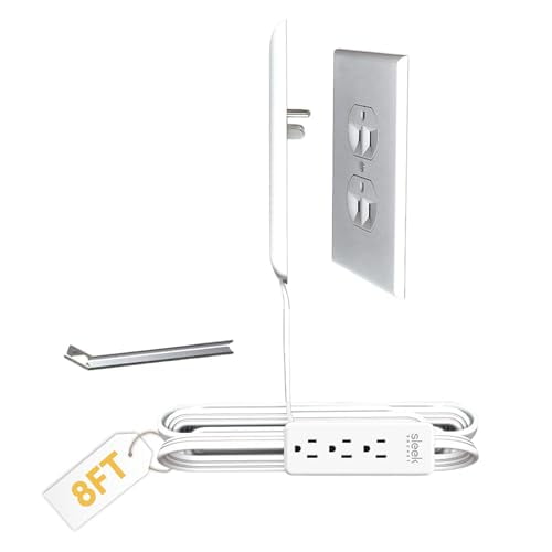 Sleek Socket Child & Pet Protector Inverted Outlet Concealer 8ft ...