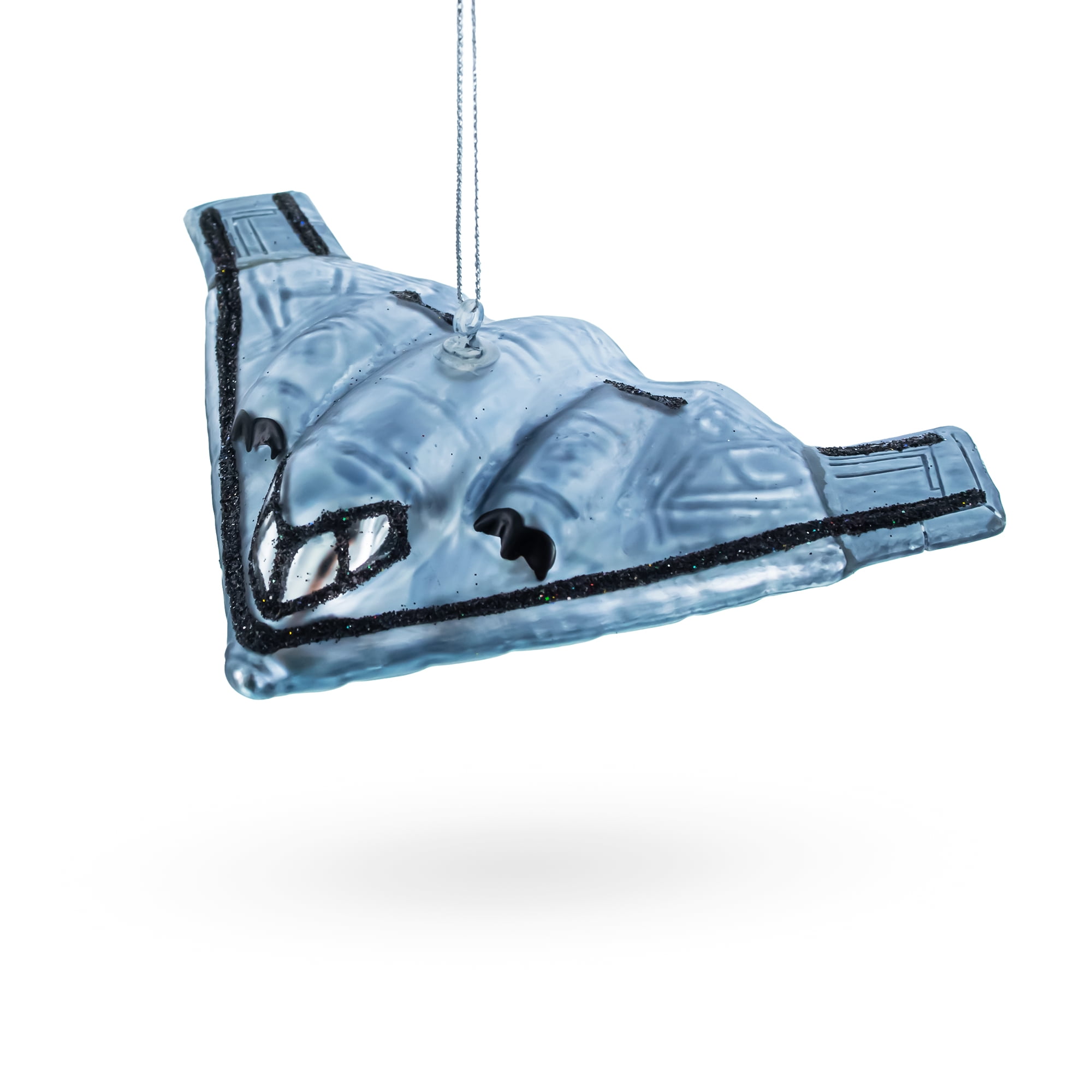 Sleek Stealth Bomber B-2 Glass Christmas Ornament - Walmart.com