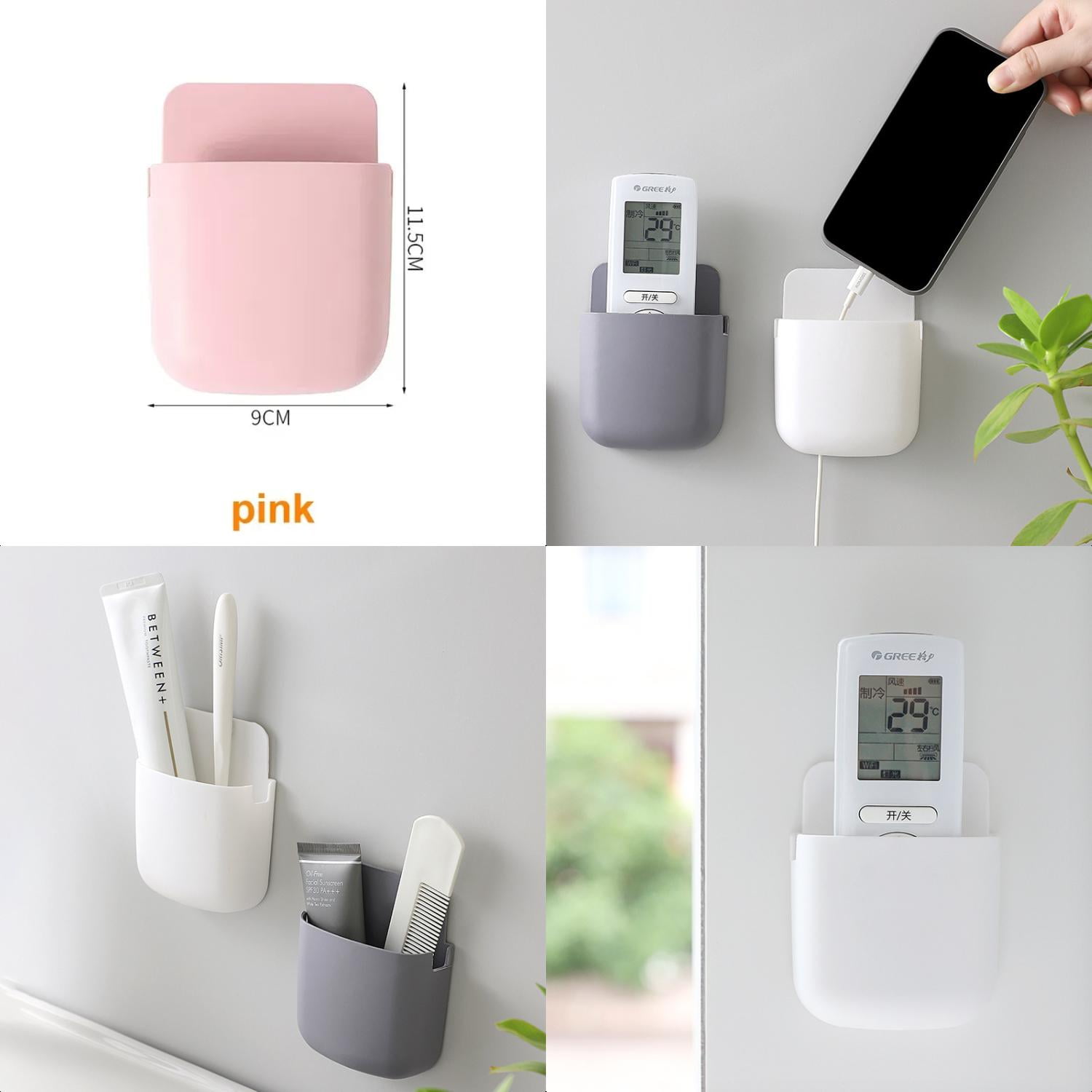 Sleek Stylish Wall Mounted Mobile Phone Remote Control and Plug ...