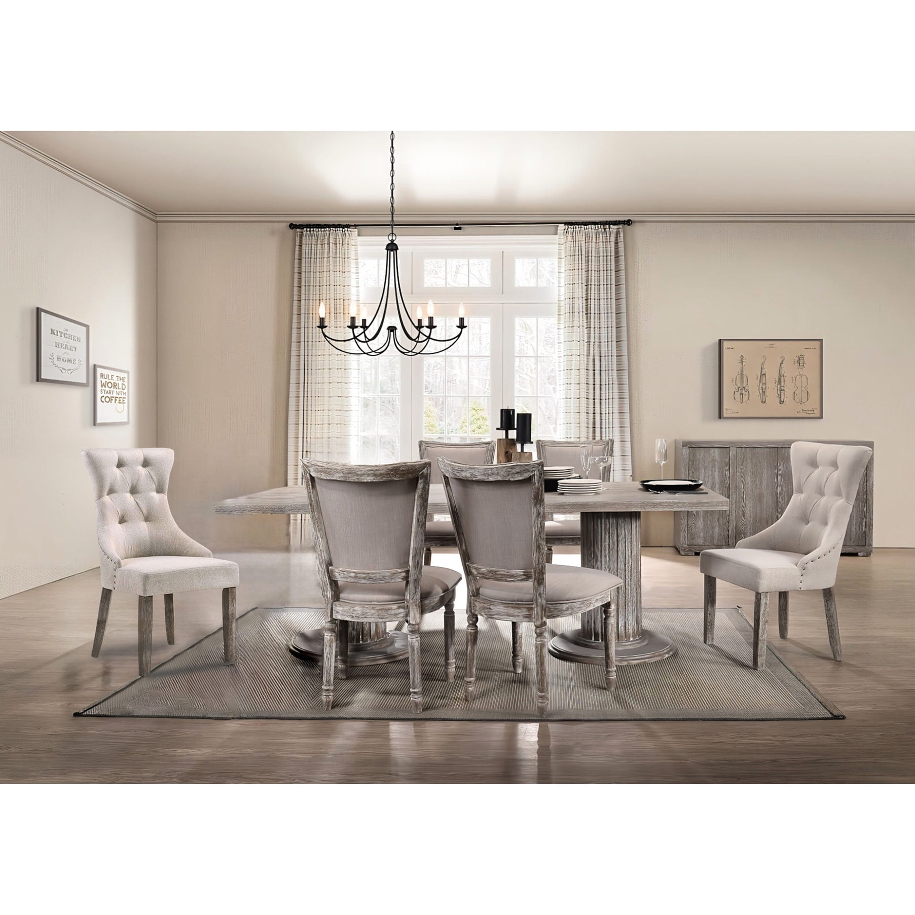 Sleek Table + High - Capacity Chairs - Office Lunch + Efficient Dining ...