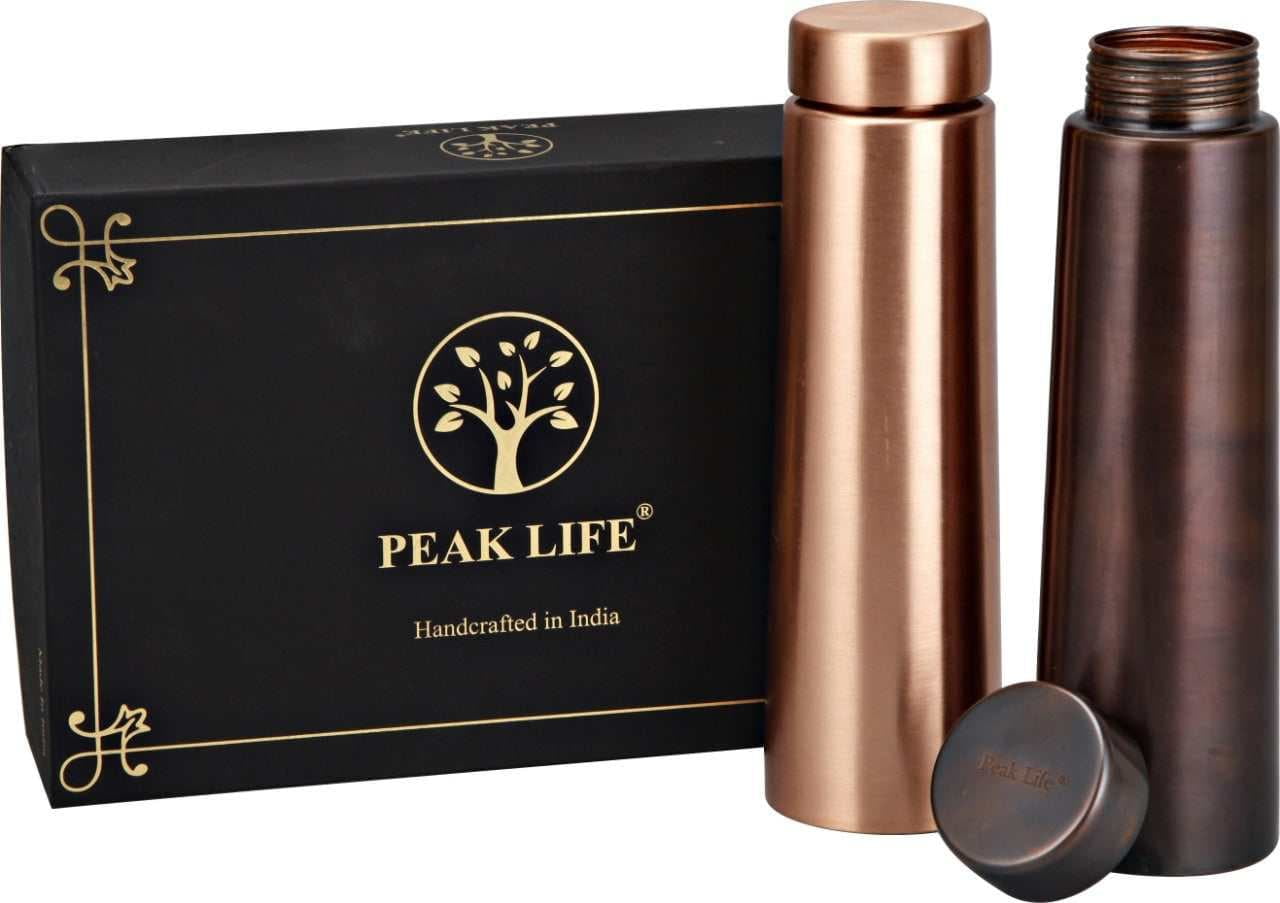 Sleek Tower Combo Copper Water Bottle - Handcrafted & Packaged ...