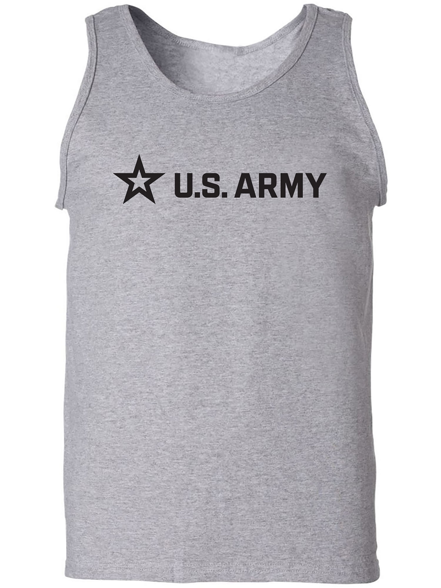 Sleek "US Army Star" Black InkAdult Tank Top - Walmart.com