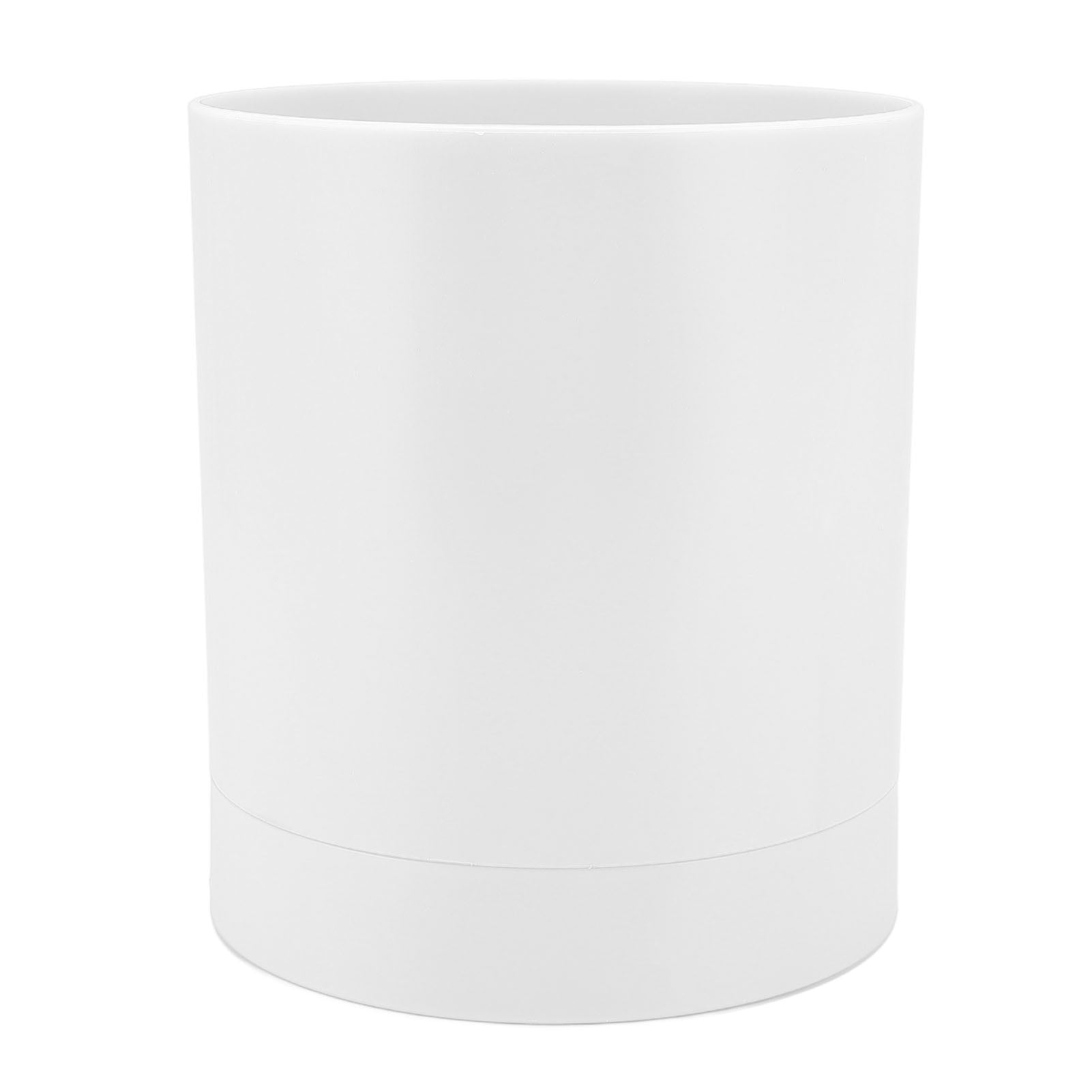 Sleek White Utensil Holder with 360-Degree Rotation - Durable PP ...