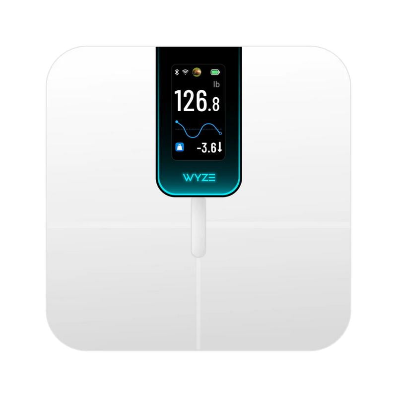 Sleek and Durable Design Wi-Fi Smart Weighing Scale, Huge 4.3" Screen ...