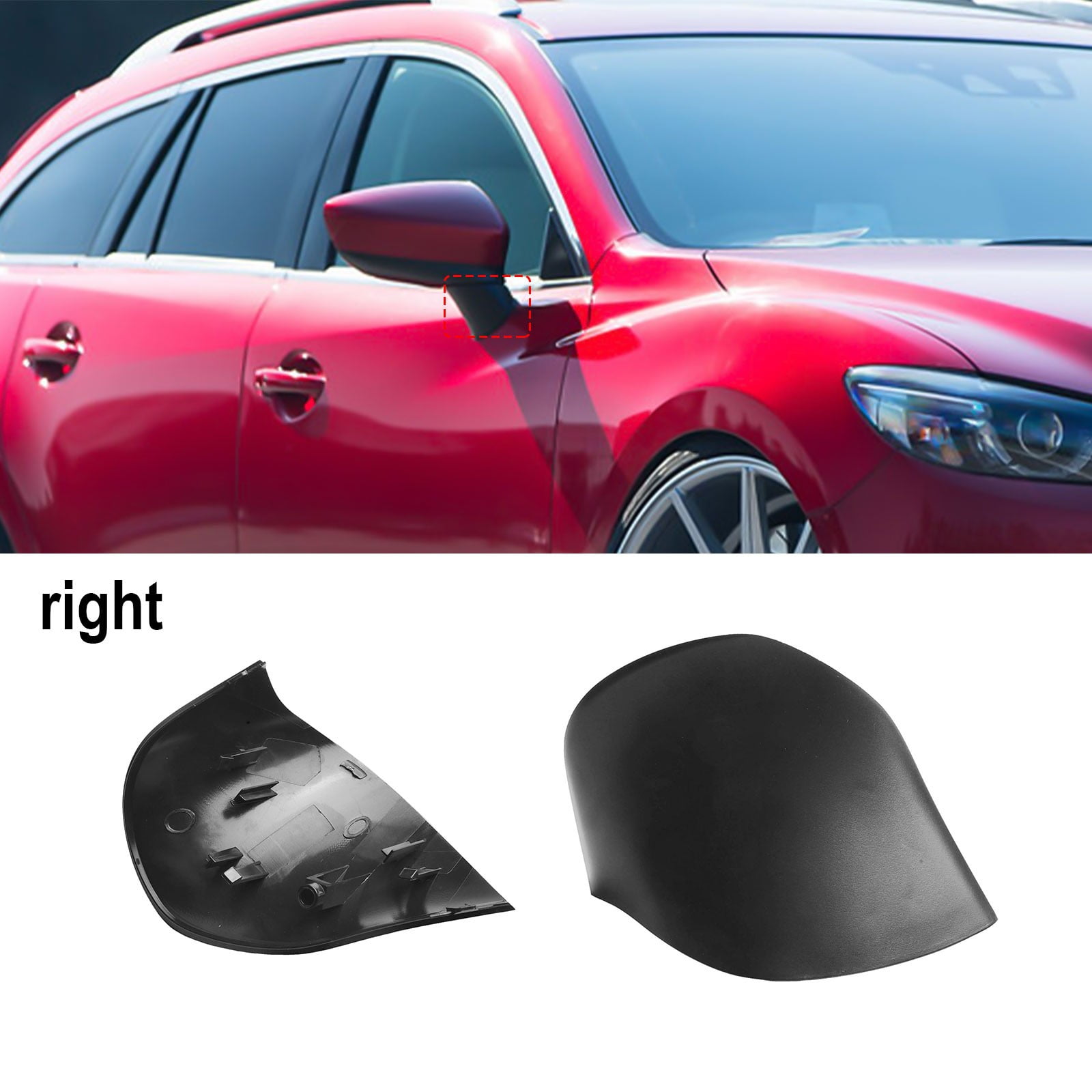 Sleek and Finished Look Car Side Mirror Cover Frame for Mazda 6 2018 ...