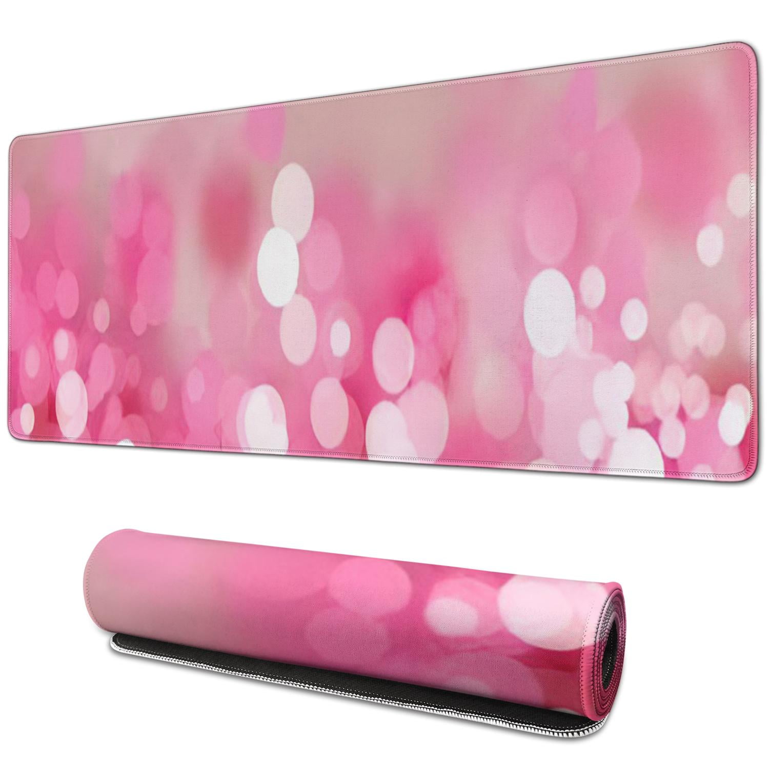 Sleek and Functional: Large Pink Desk Mat,31.5x11.8 inches Mousepad ...