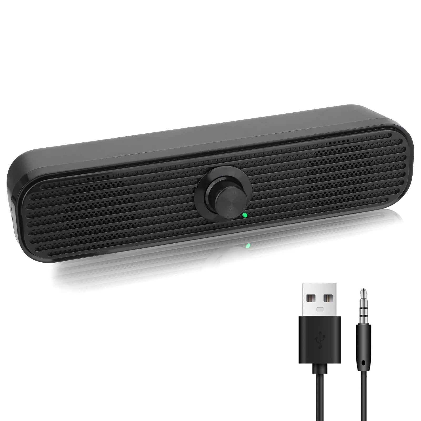 Sleek and Powerful 2.0 USB Computer Speakers Immersive Stereo Sound for ...