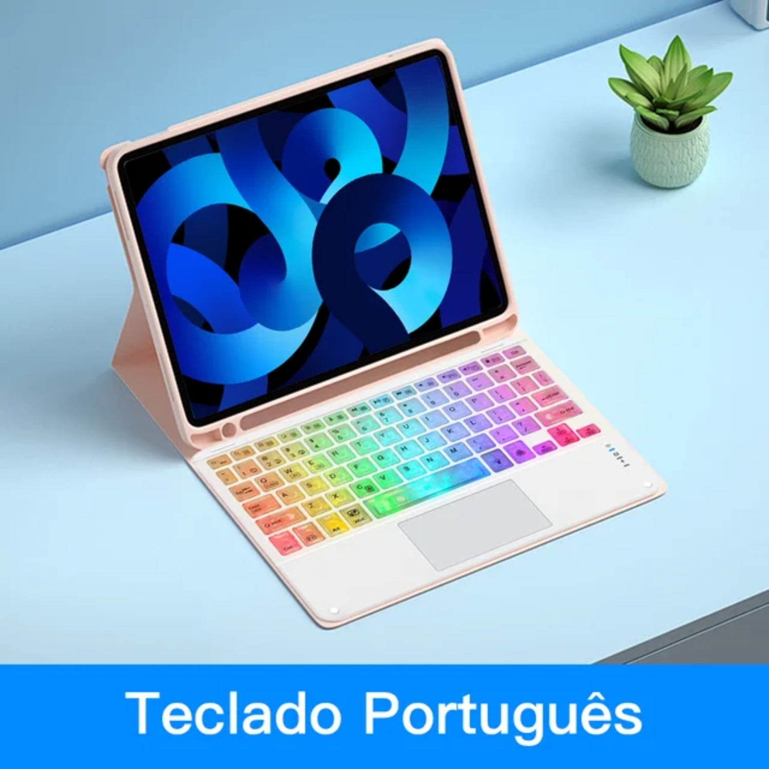 Sleek and Stylish Backlit Bluetooth Wireless Keyboard with Touchpad ...