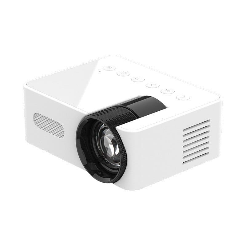 Sleek compact and portable YT100 rechargeable projector for dormitory and outdoor theater use ...