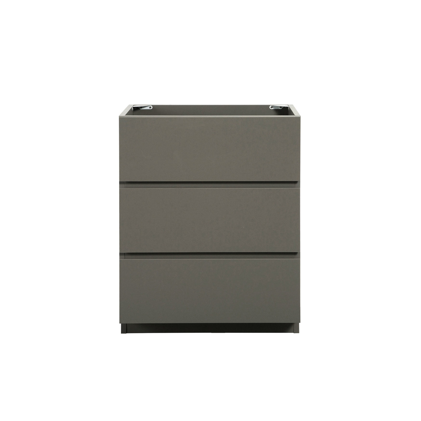 Sleek gray finish - Silent and smooth drawers - Bathroom essentials ...