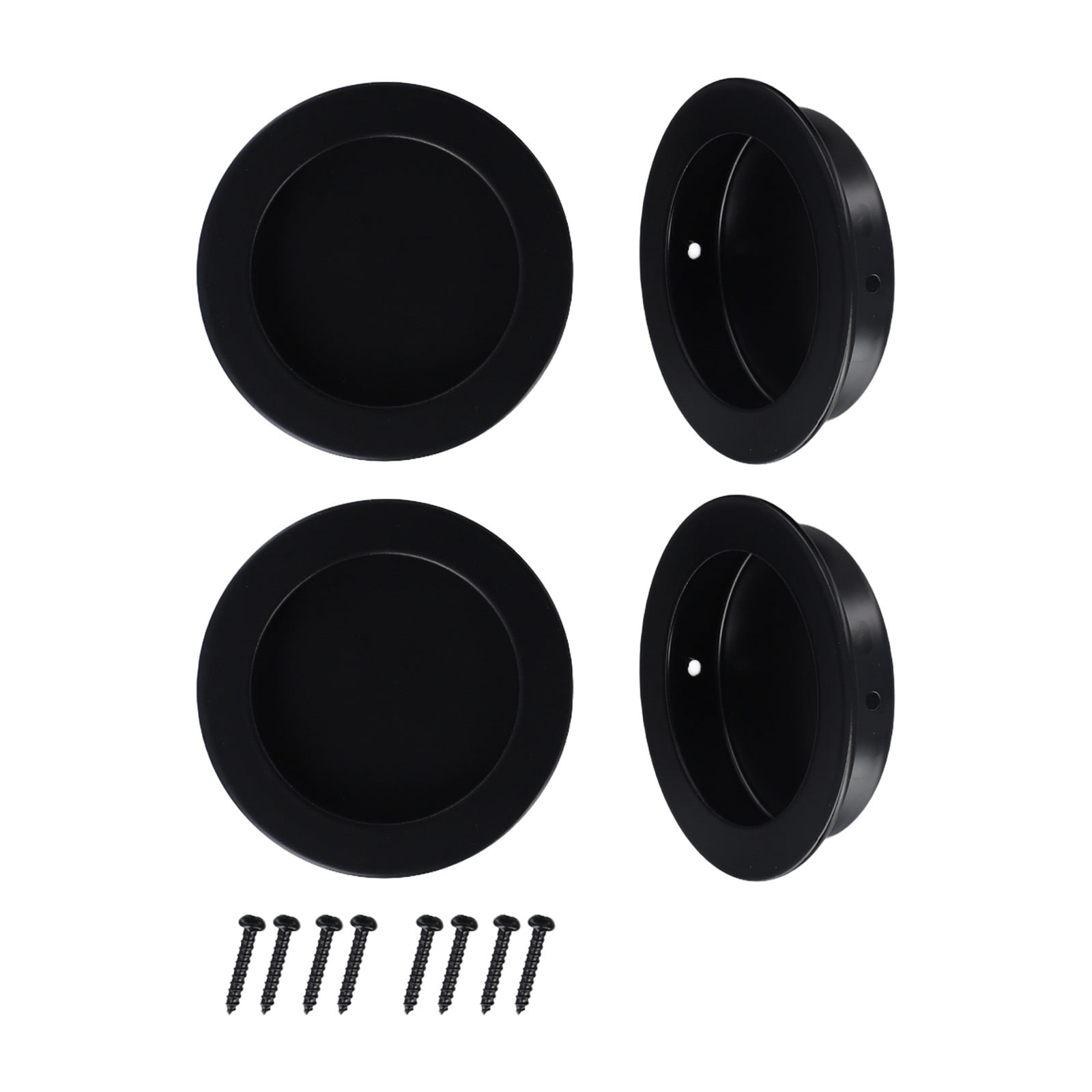 Sleek stainless steel recessed door handle in black suitable for bifold ...