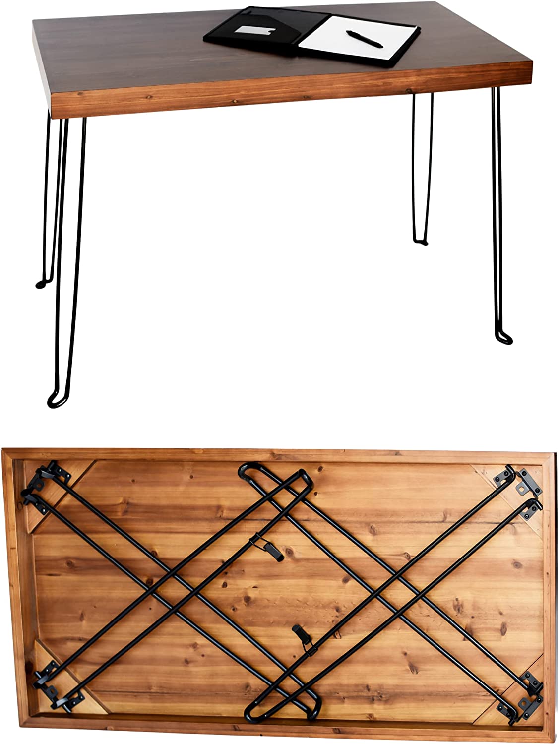 Sleekform Folding Desk Lightweight Portable Wood Table, Small Wooden ...