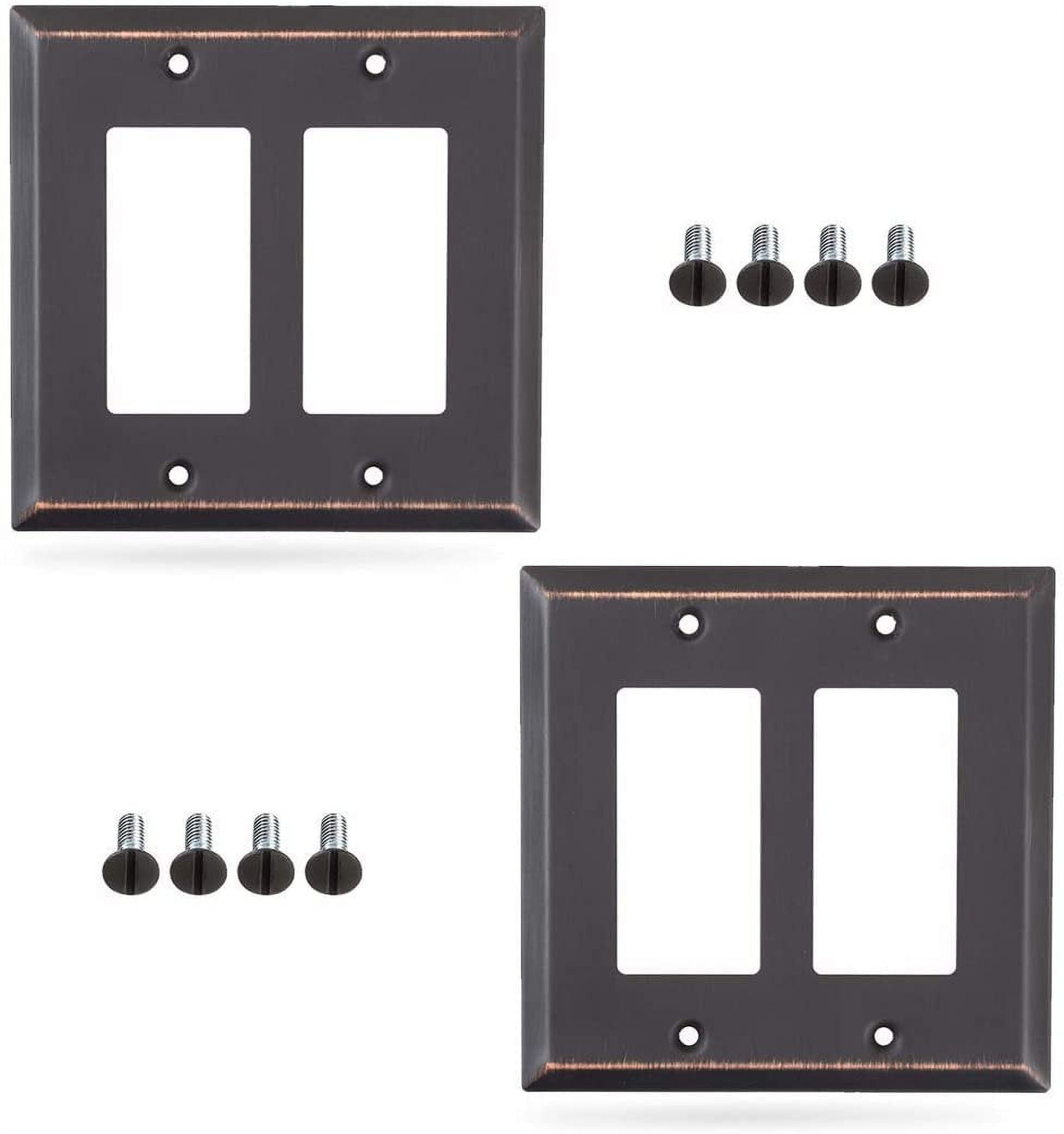 Sleeklighting 2 Pack Decorative Oil Rubbed Bronze Outlet Covers | 2 ...