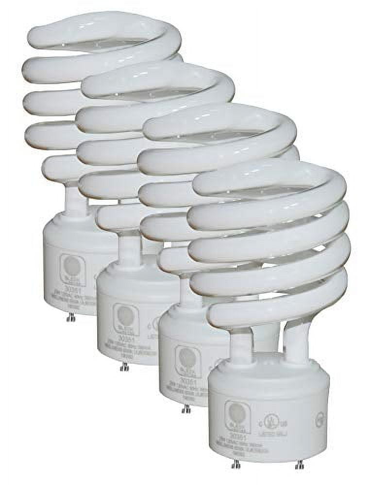 Sleeklighting 23Watt Gu24 2 Pin - T2 Spiral Light Bulb - Daylight Base ...