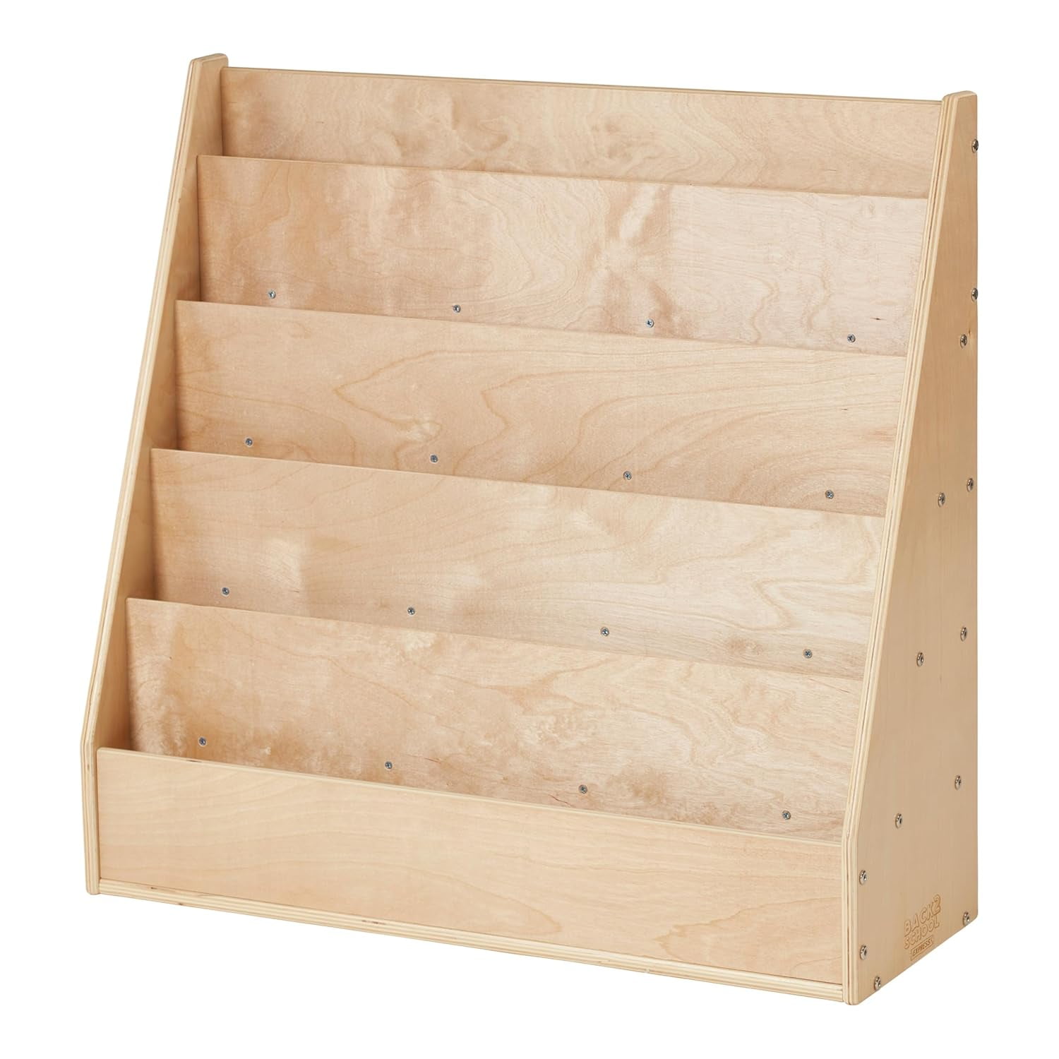 Sleekline 5-Tier Double-Sided Book Display with Storage, Book Shelf ...