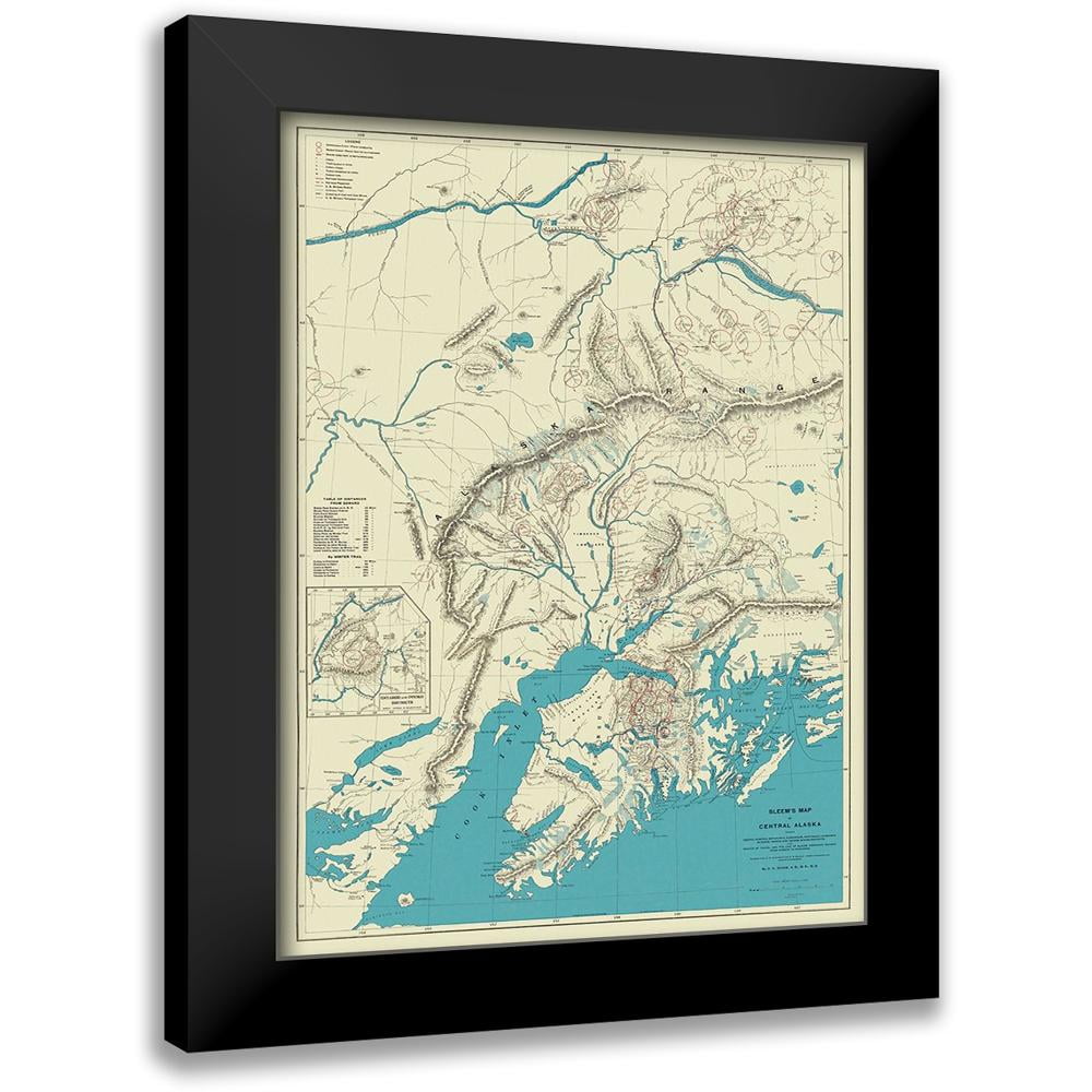 Sleem 19x24 Black Modern Framed Museum Art Print Titled - Central ...