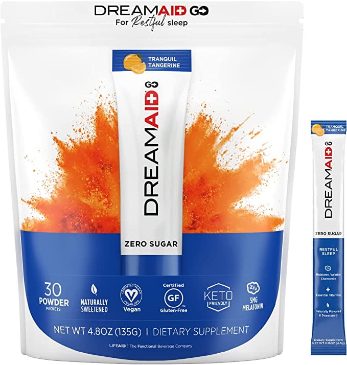 Sleep Aid Drink with Melatonin Chamomile, DreamAid Helps Adults Fall ...