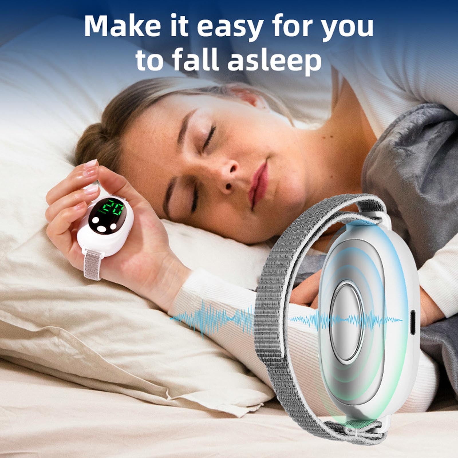 Sleep Aid Instrument Handheld Insomnia Relief Device USB Sleep Aid Machine For Improved Sleep ...