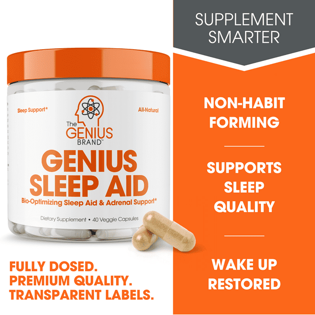 Sleep Aid Melatonin Supplement for Stress, Anxiety Relief Support ...
