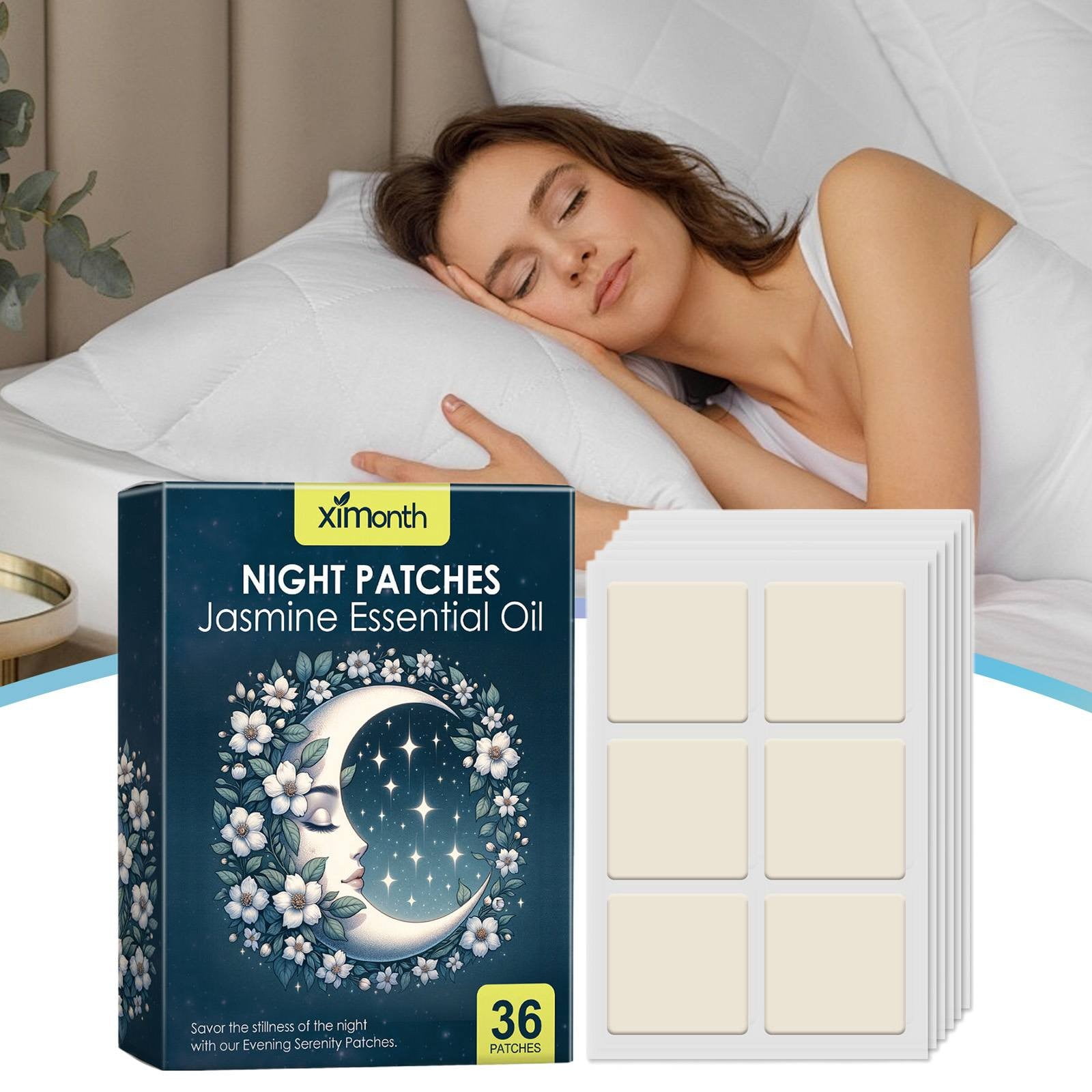 Sleep Aid Patch - Extra Strength, Jasmine Scent, 36-Pack Natural Sleep ...