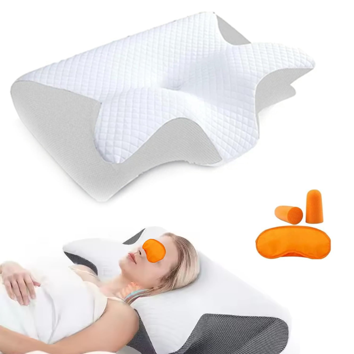 Sleep Apnea Pillow, 2026 Upgrade Cervical Neck Pillow, Ergonomic Memory ...
