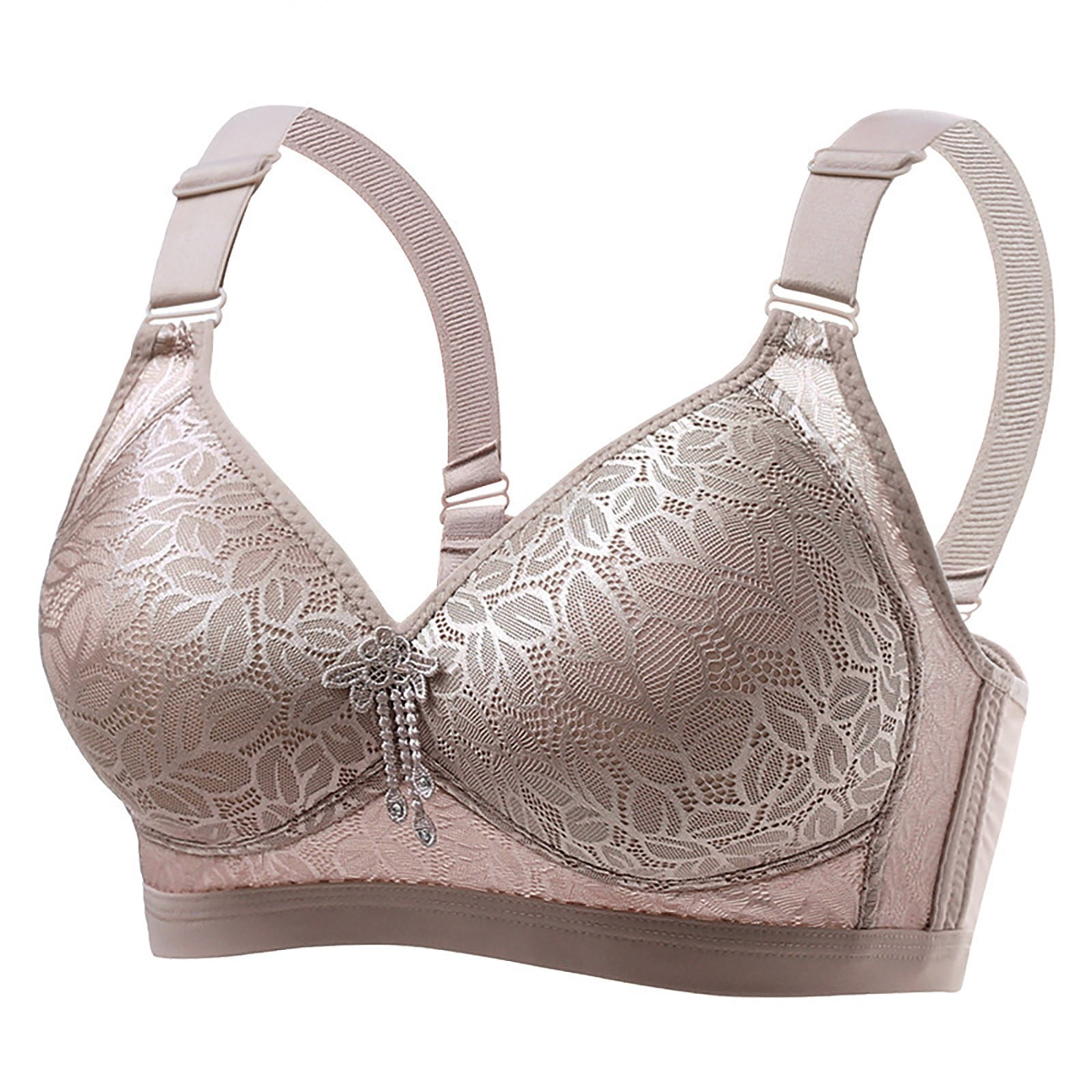 Sleep Bra, Audhol Women Lace Back Button Shaping Cup Adjustable ...