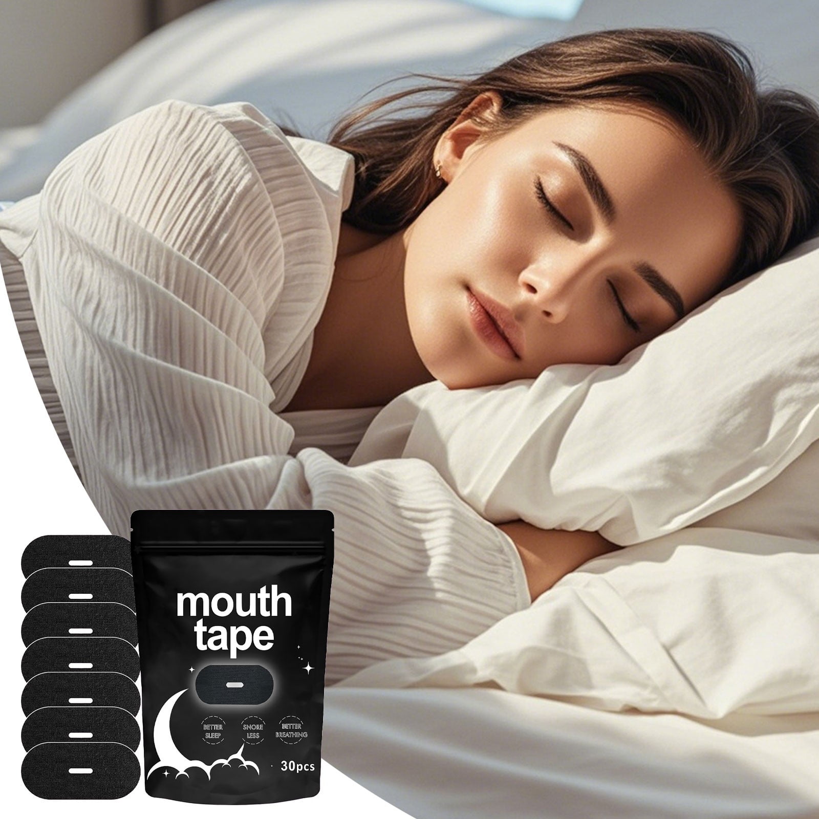 Sleep Breathing Patch To Breathing Snoring Stop Snoring And Close Mouth And Nose Patch 30 ...