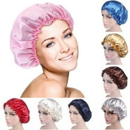 Zhaomeidaxi Satin Sleep Cap, Soft Elastic Bonnet, Lace Hair Cover for ...